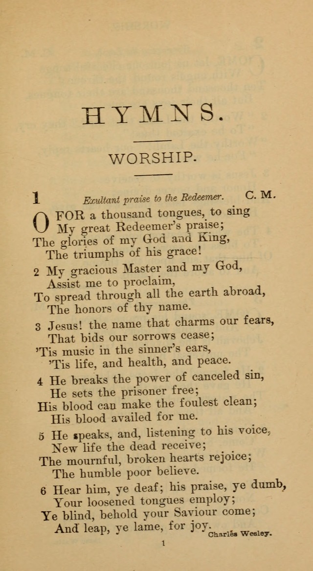 Hymnal of the Methodist Episcopal Church page 1 | Hymnary.org