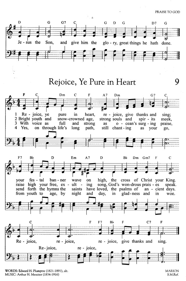 Rejoice, Ye Pure in Heart - Hymnary.org