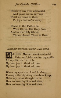 Maiden mother, meek and mild | Hymnary.org