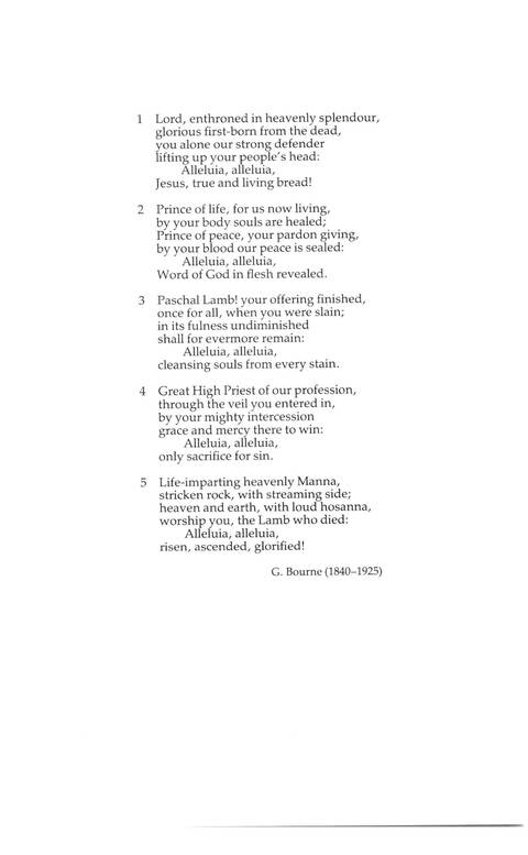 Hymns for Today's Church (2nd ed.) 416. Lord, enthroned in heavenly ...