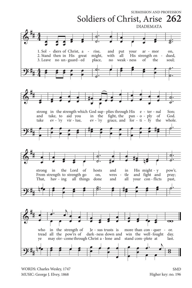 Soldiers of Christ, arise | Hymnary.org
