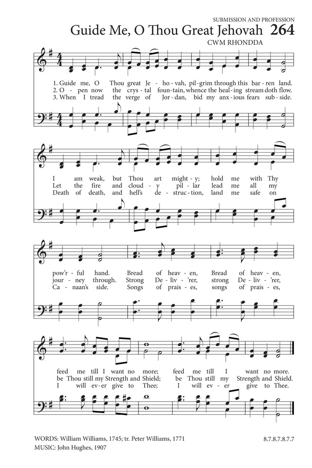 Guide me, O Thou great Jehovah | Hymnary.org