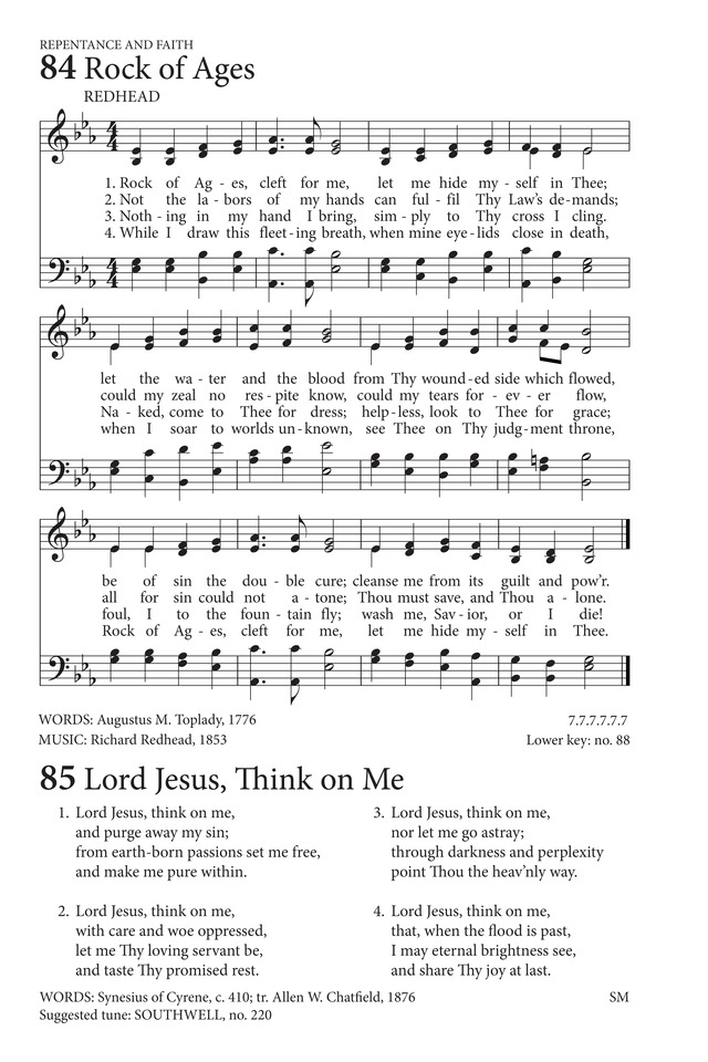 Rock of Ages, Cleft for Me | Hymnary.org