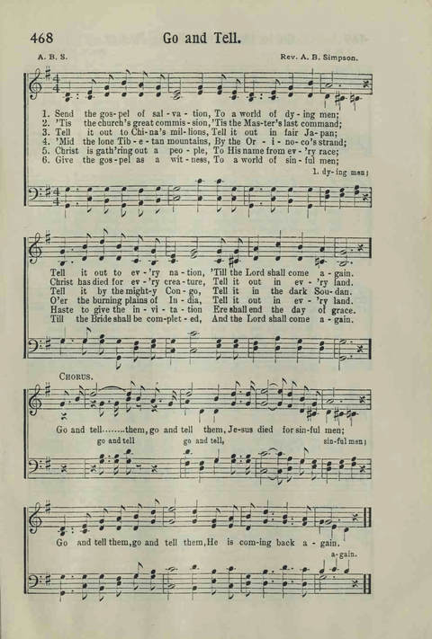 Go and Tell Them | Hymnary.org