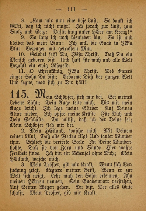 Kropper Gesang- und Liederbuch: (4. ed) page 111 | Hymnary.org