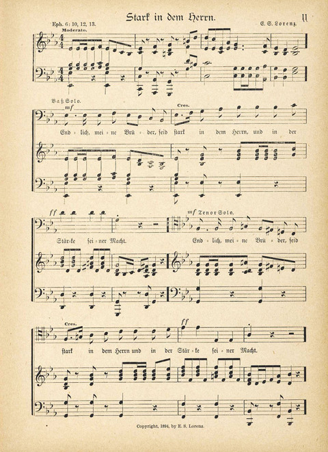 [Endlich, meine Brüder, seid stark in dem Herrn] | Hymnary.org