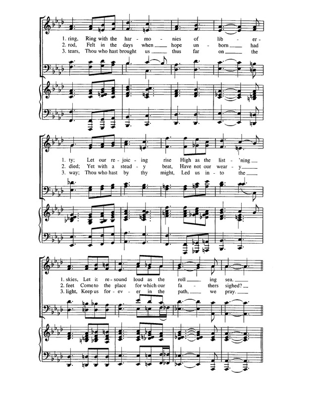 Lift Every Voice and Sing II: an African American hymnal 1. Lift ev'ry ...