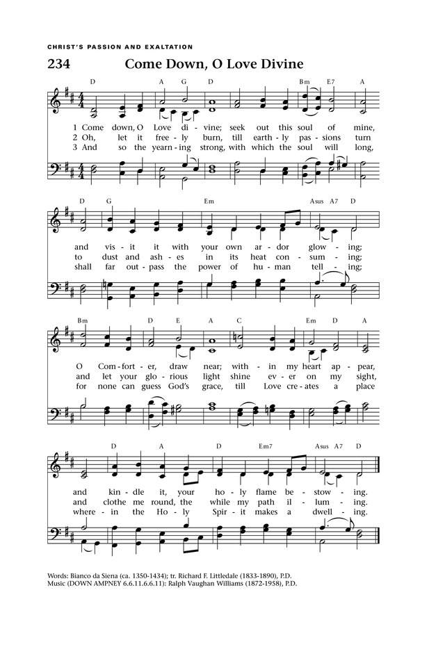 Come Down, O Love Divine - Hymnary.org