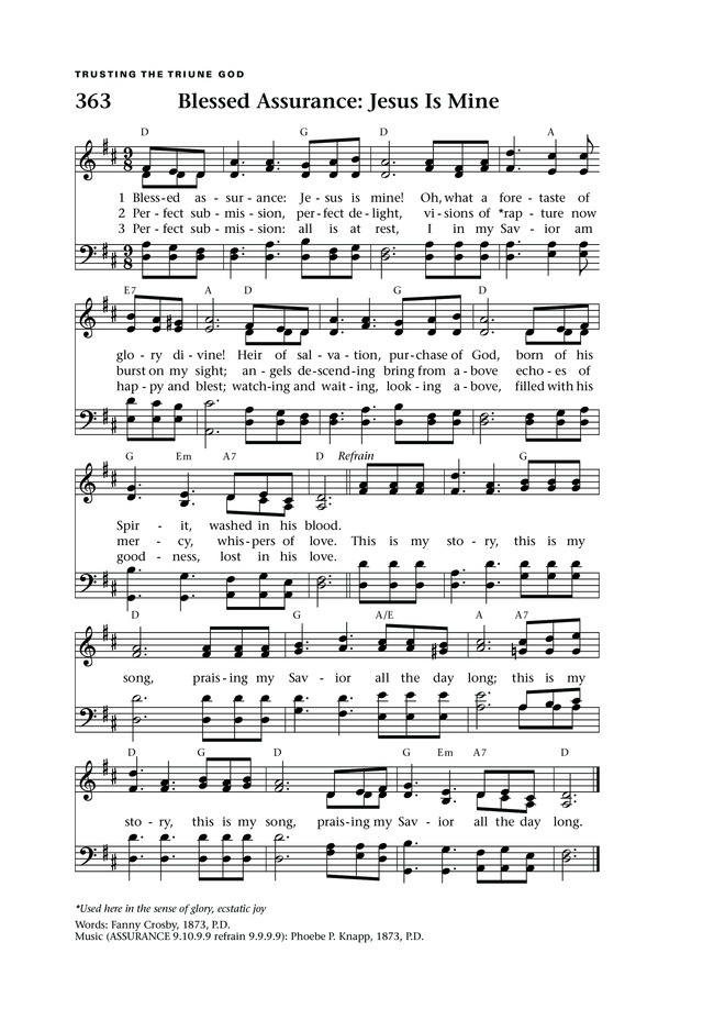 Blessed Assurance - Hymnary.org