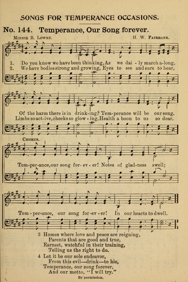 Temperance, Our Song forever | Hymnary.org