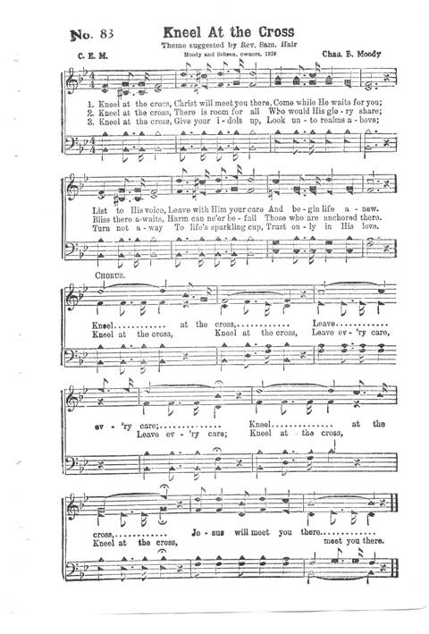 The New Wonderful Songs for Work and Worship 83. Kneel at the cross ...