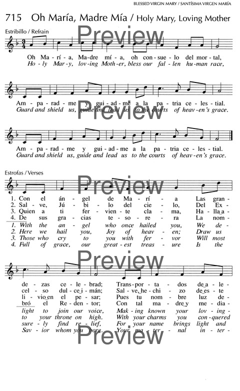 Oh María, Madre Mía | Hymnary.org