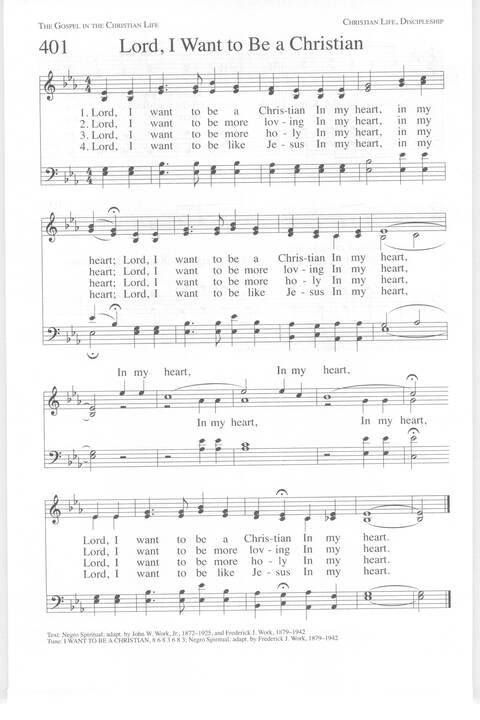 Lord, I Want to Be a Christian | Hymnary.org