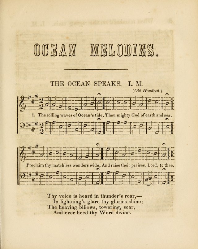 Ocean Melodies, and Seamen's Companion: a collection of hymns and music ...