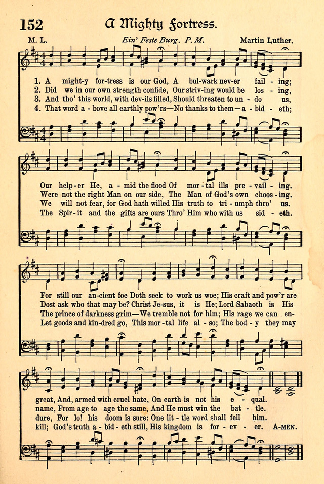 The Popular Hymnal 152. A mighty fortress is our God | Hymnary.org