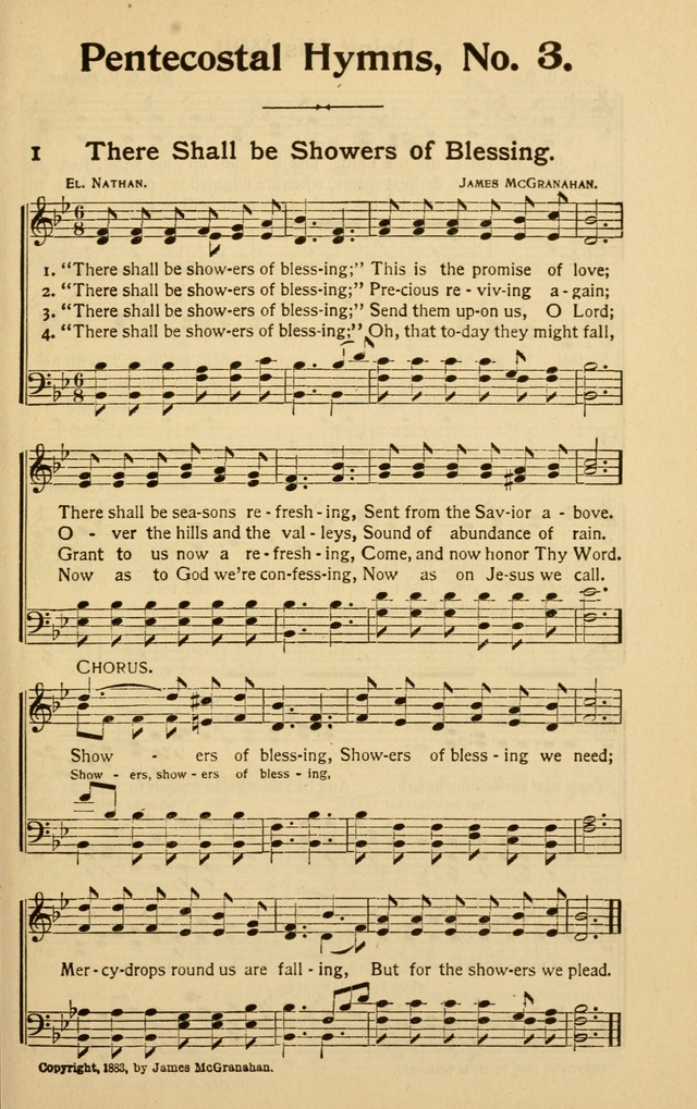 Pentecostal Hymns Nos 3 And 4 Combined 1 There Shall Be Showers Of