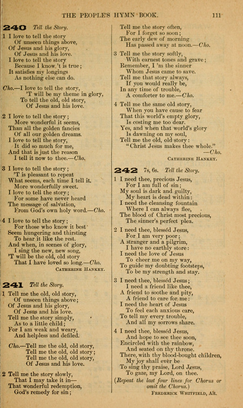 The People's Hymn Book: a selection of the most popular psalms, hymns ...