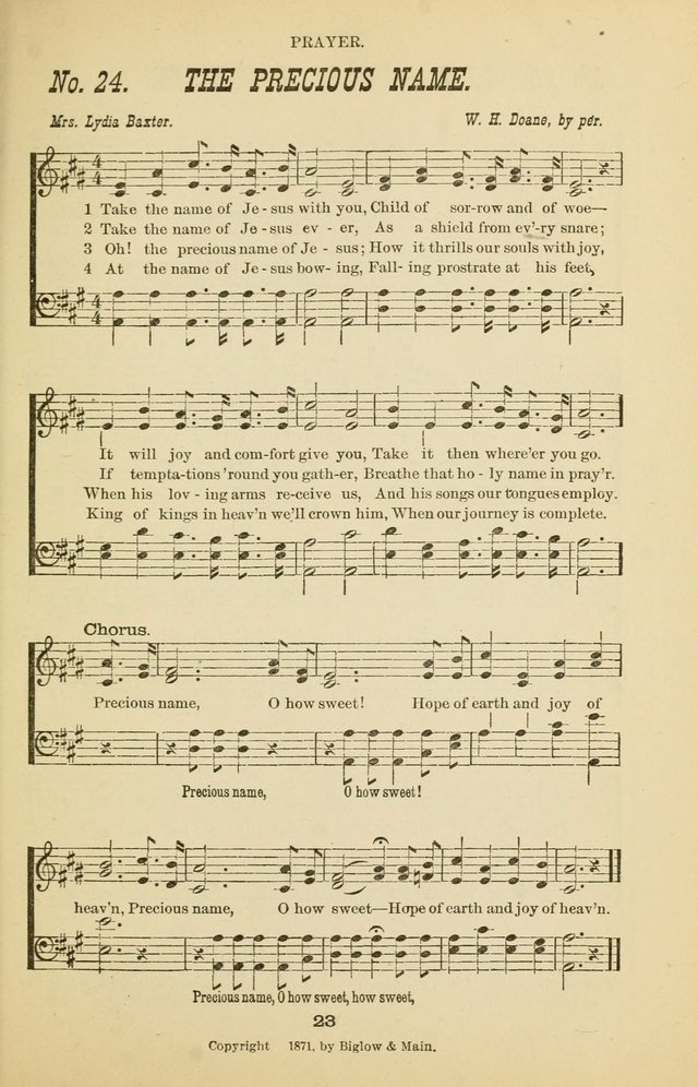 Prayer and Praise: or Hymns and Tunes for Prayer Meetings, Praise ...