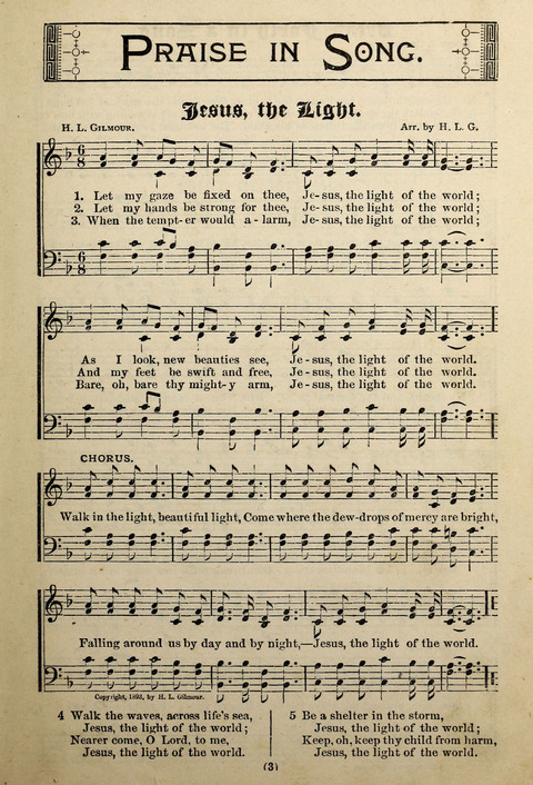 Praise in Song: a collection of hymns and sacred melodies page 3 ...