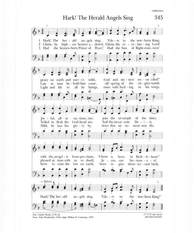 Psalter Hymnal (Gray) 345. Hark! The herald angels sing | Hymnary.org