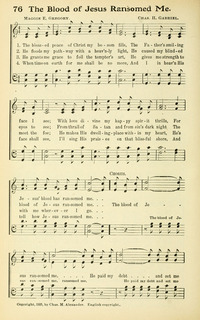 The Blood of Jesus Ransomed Me | Hymnary.org