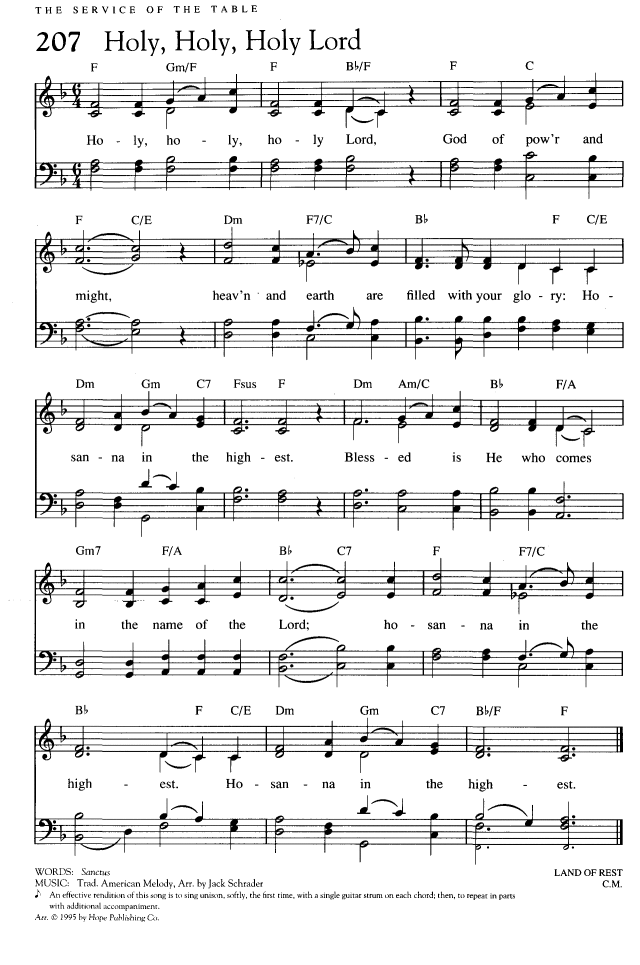 Holy, holy, holy Lord (Sanctus) | Hymnary.org