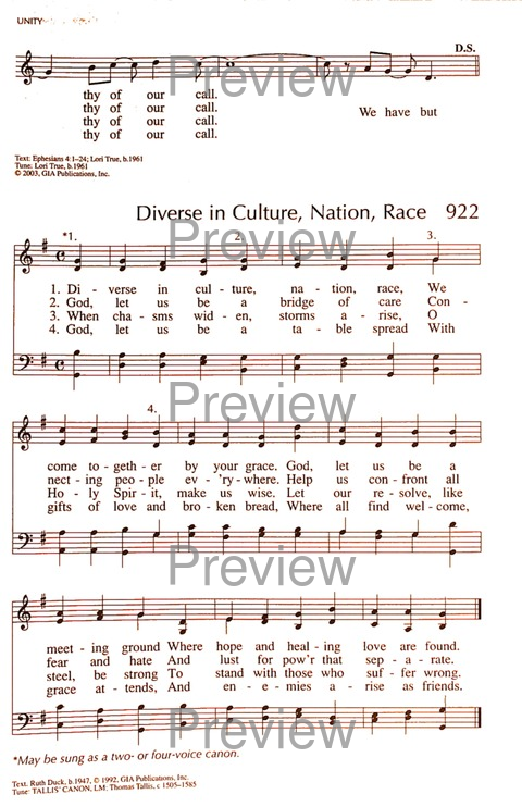 Diverse in Culture, Nation, Race | Hymnary.org