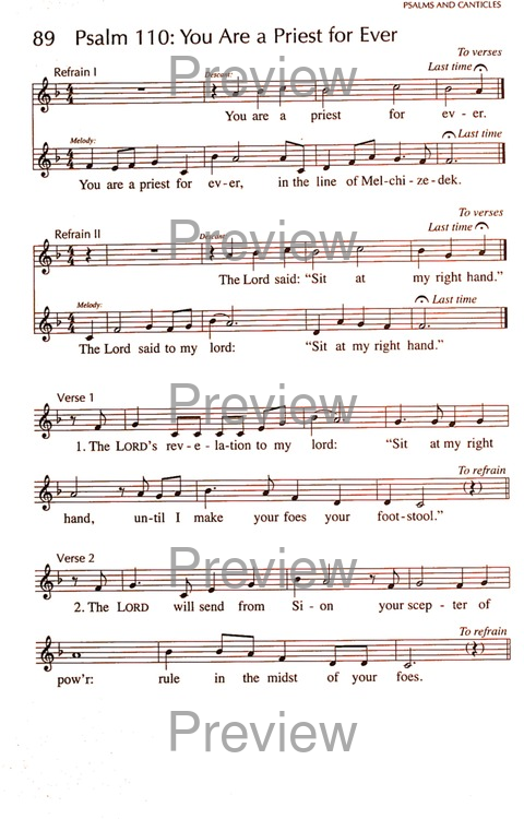 Psalm 110:1-5, 7 | Hymnary.org