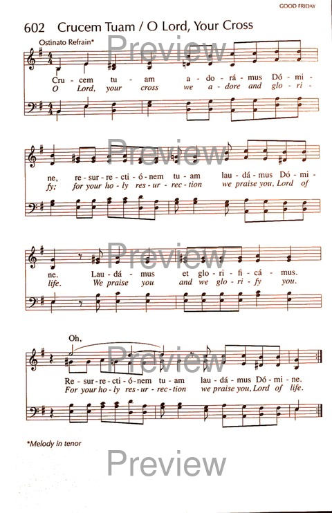 [Crucem tuam adoramus Domine] | Hymnary.org