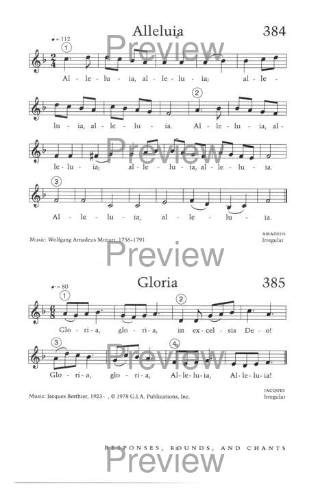 Singing the Living Tradition 385. Gloria, gloria, in excelsis Deo ...