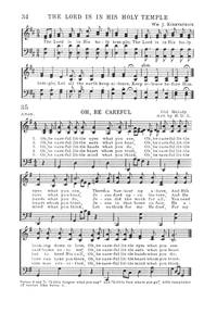 O, Be Careful | Hymnary.org