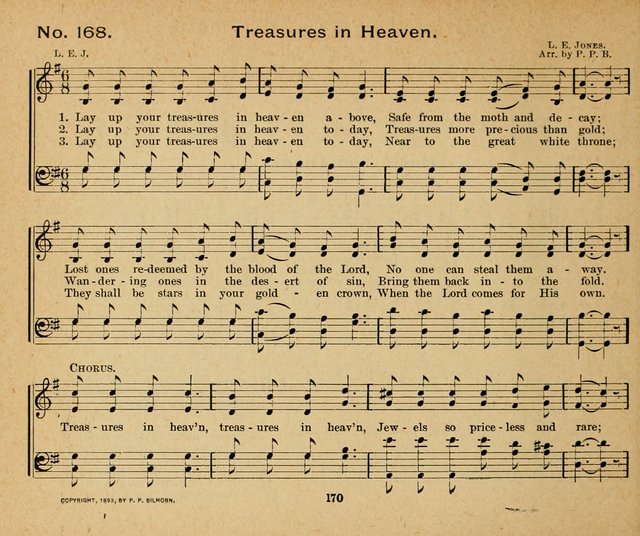 Sun-Shine Songs: for the Sunday School 168. Lay up your treasures in ...