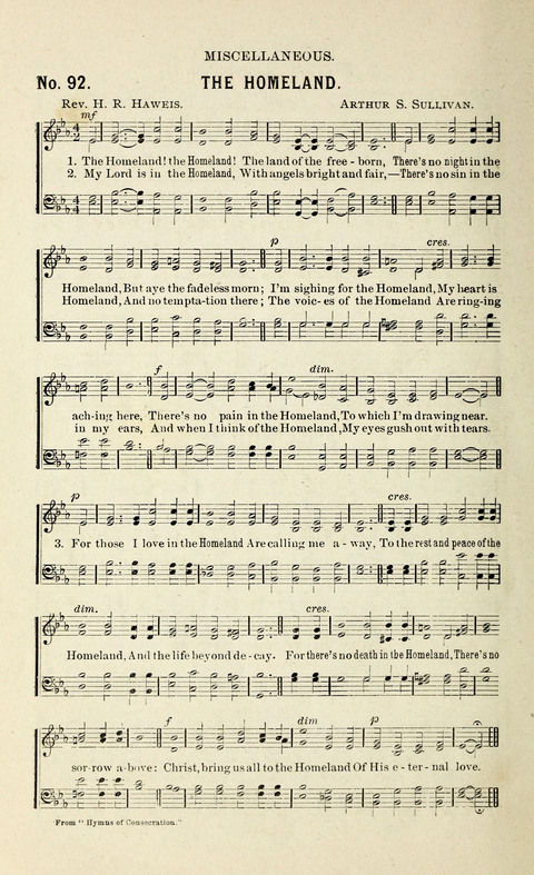 Songs of Praise and Consecration 92. The homeland! O the homeland ...