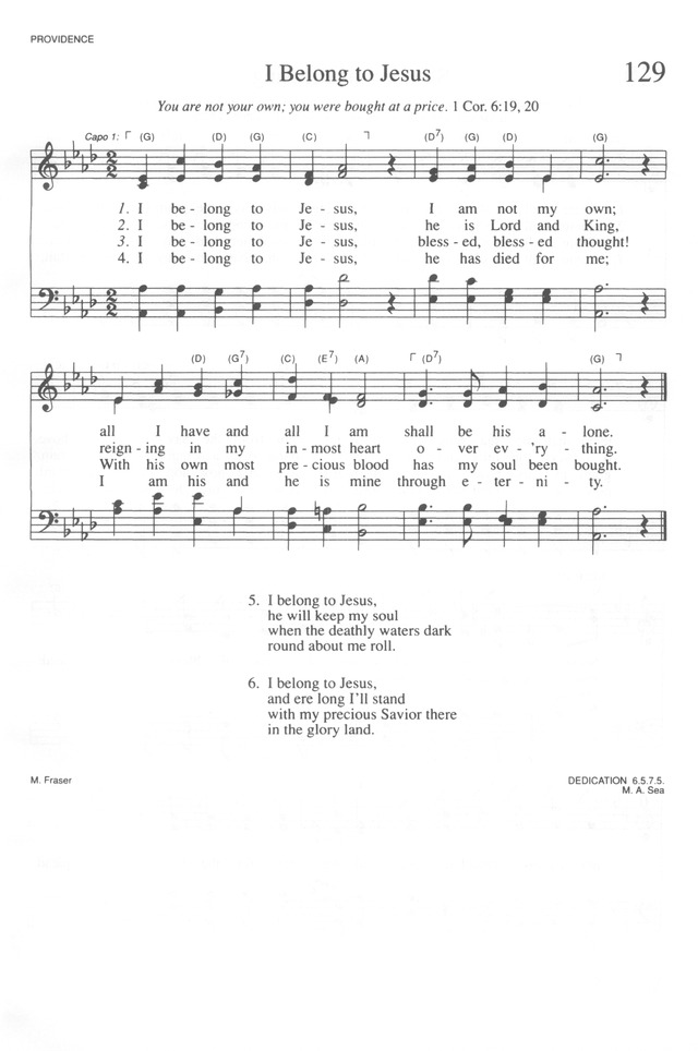 I Belong to Jesus | Hymnary.org