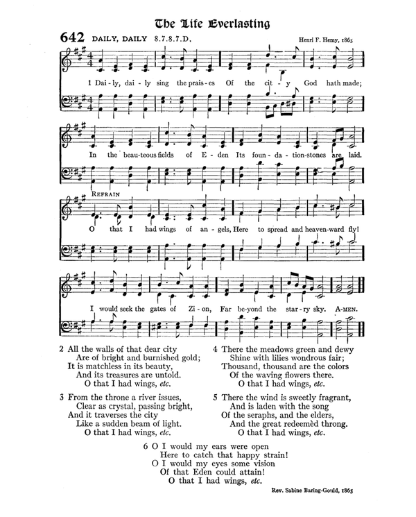 Daily, daily sing the praises | Hymnary.org