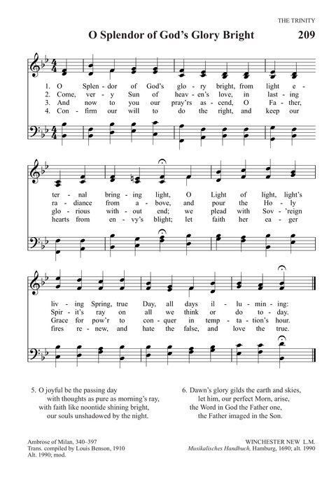 O Splendor of God's Glory Bright | Hymnary.org