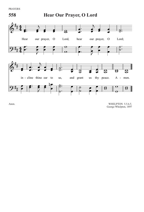 Hear Our Prayer, O Lord | Hymnary.org