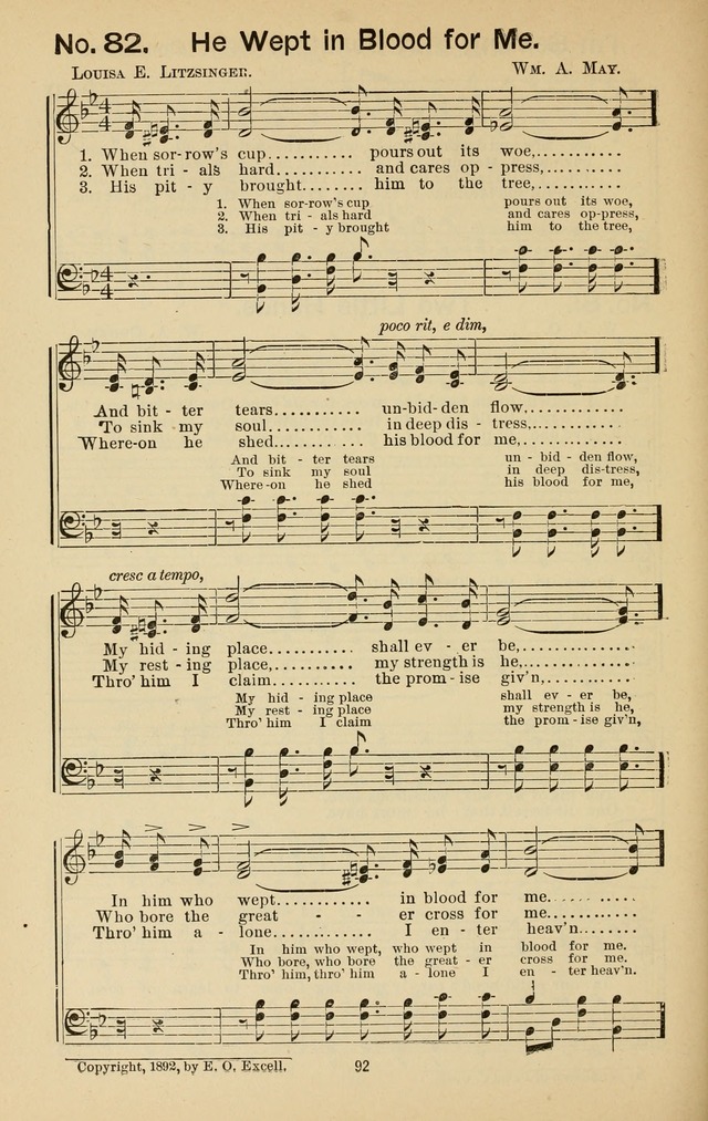 He wept in blood for me | Hymnary.org