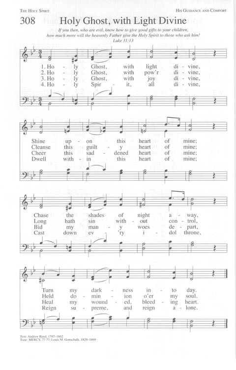 Holy Ghost, with Light Divine | Hymnary.org