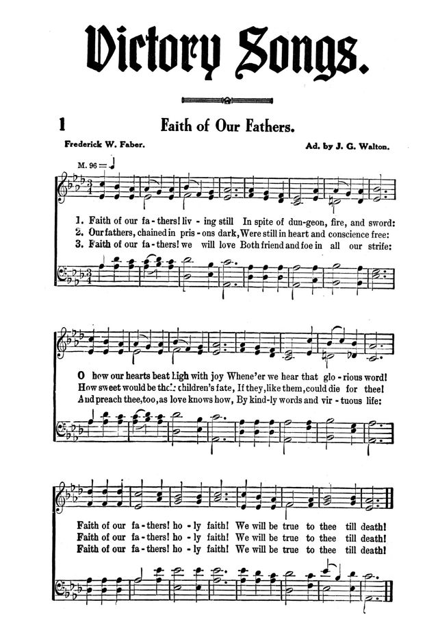 Victory Songs: For the Church, Sunday School and Evangelistic Services ...