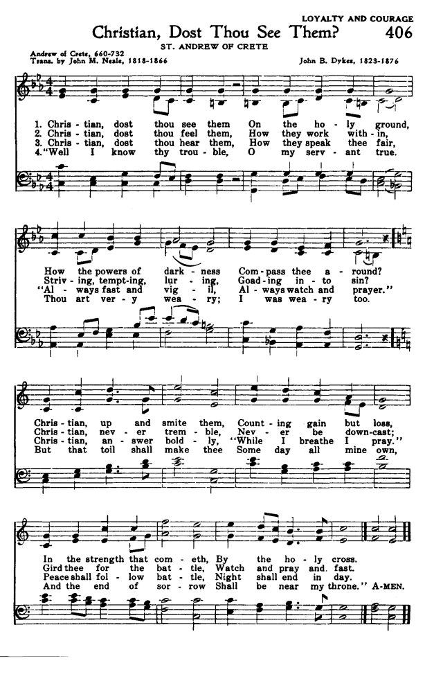 Christian! Dost Thou See Them | Hymnary.org