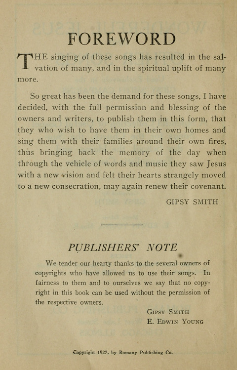 Wonderful Jesus and Other Songs page 1 | Hymnary.org